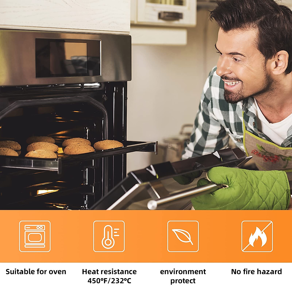 Xloey Air Fryer Parchment Paper, 100 Pcs Unbleached Air Fryer Parchment Paper,9x11 Inch Disposable Air Fryer Liners, Square Air Fryer Liners Compatible with Cuisinart, Breville and More