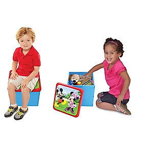 Mickey Mouse Roadster Racers Sit N Store Cube, Blue, 5" (42412)
