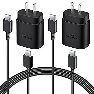 USB C Charger, 25W Samsung Super Fast Charger with Type C Charger Cable 6ft Type C Charger Fast Charging for Samsung Galaxy S23 Ultra/S23/S23+/S22/S22 Ultra/S22+/S21 Ultra/S20 Ultra/Note 20