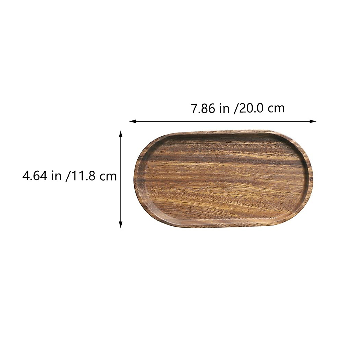 Ipetboom Sandwich Bread Pan 2pcs Wooden Decorative Tray Retro Style Food Dinner Dish Tray Wood Breakfast Oval Tray Fruit Vegetable Plate Jewelry Storage Dish for Home Kitchen Bedroom Sushi Platter
