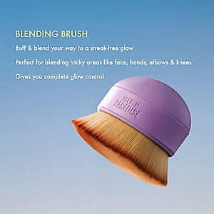 Isle of Paradise Shape and Glow Self Tan Blending Brush - Palm Sized, Streak Free Applicator for Face and Body