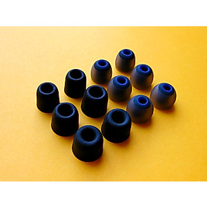 12pcs (BMF-B)- S/M/L Premium Memory Foam and Round Replacement Earbuds Ear Tips Compatible with Plantronics Backbeat Go 3 and Go 2 Wireless in Ear Earphones Headphones