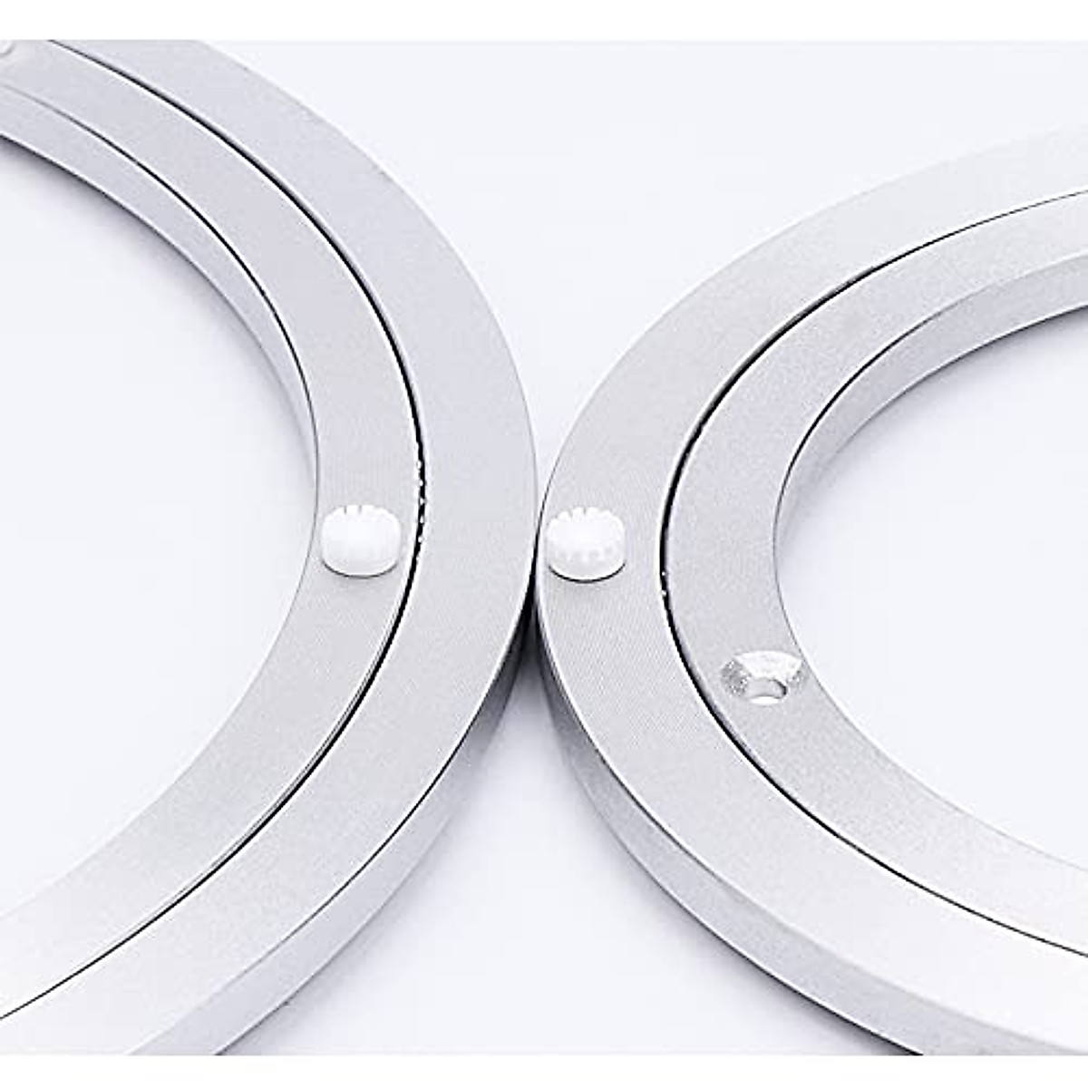 kemengsuer Lazy Susan 8 inch Aluminum Turntable Ball Bearing, Heavy Duty Silent Turner Bearing Turntable Bearing Swivel Turntable Bearing 8 inch