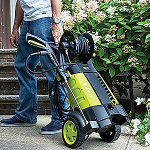 Sun Joe SPX3001 2030 PSI 1.76 GPM 14.5 AMP Electric Pressure Washer with Hose Reel, Green