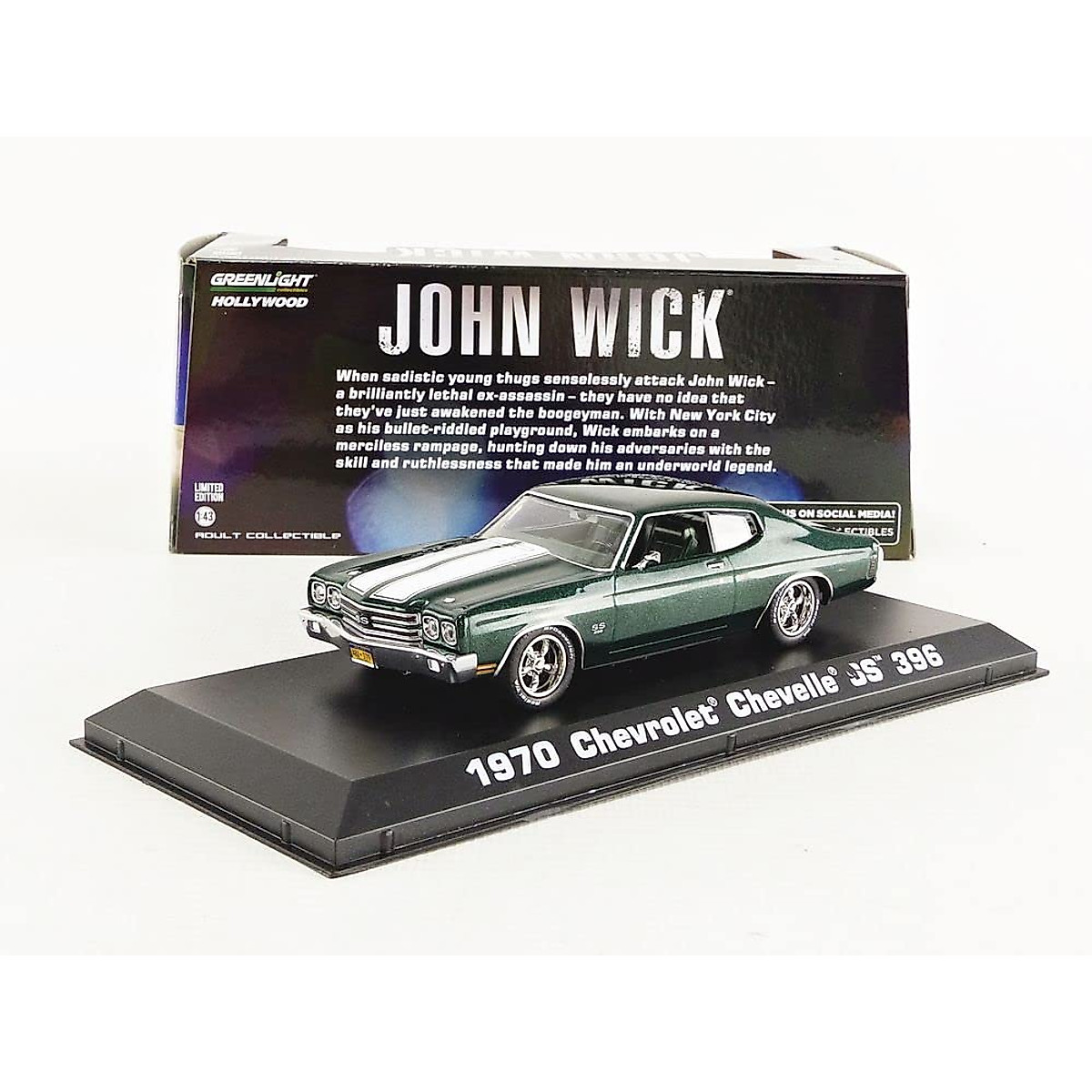 Greenlight 86541 1: 43 John Wick (2014) - 1970 Chevrolet Chevelle SS 396