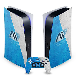 Head Case Designs Officially Licensed EA Bioware Mass Effect Initiative Distressed Andromeda Graphics Vinyl Faceplate Sticker Gaming Skin Decal Cover Compatible with Sony PS5 Digital & DualSense