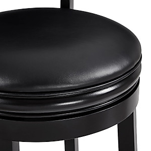 Ball & Cast Swivel Pub Height Barstool 29 Inch Seat Height Black Set of 1