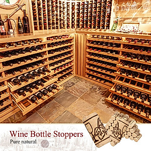 150 Pcs Natural Wine Corks 7/8" x 1 3/4" Wood Straight Corks Wine Bottle Corks Stopper Wine Making Bottles Corks for Corking Homemade Making Art Projects DIY Crafting Leakproof Decorative