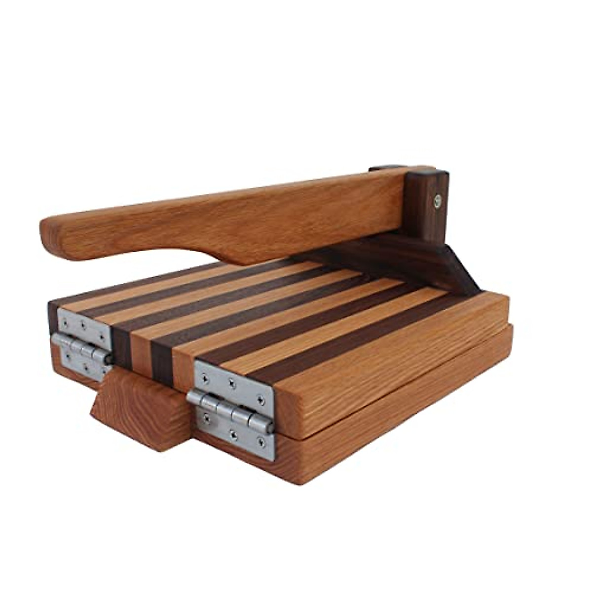 Central Coast Woodworks Hardwood Tortilla Press - Oak & Walnut - 10 inch