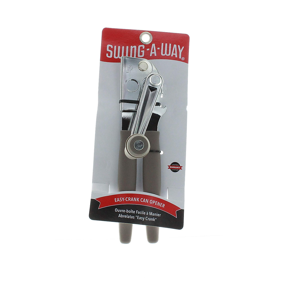 Swing-A-Way Easy Crank Can Opener, Extra Long, Gray