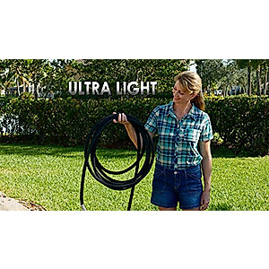 Bionic Force Garden Hose – Flexible, Lightweight Heavy-Duty Garden Hose Made of High Performance MXZ-7 Fiber with Crush Resistant Aluminum Fittings - 5/8 in. Dia. x 50 ft, As Seen on TV