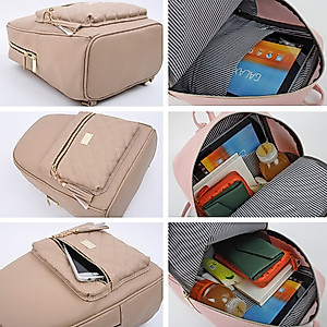 Copi Women's Simple Design Modern Cute Fashion small Casual Backpacks Pink, Not big bag