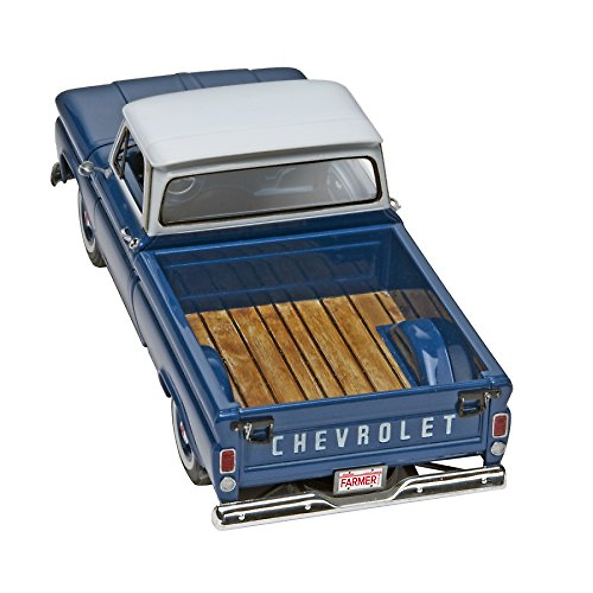 Revell 85-7225 '66 Chevy Fleetside Pickup Model Truck Kit 1:25 Scale 112-Piece Skill Level 4 Plastic Model Building Kit , Blue, 12 years old and up
