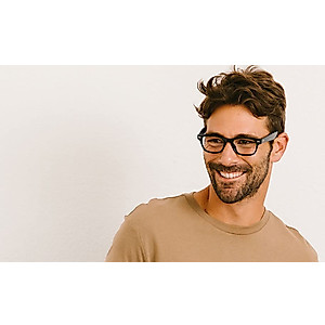 Peepers by PeeperSpecs Clark Blue Light Blocking Reading Glasses, Black +2.00