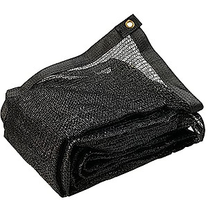 JUNKOGO Shade Cloth,8'x25',40% Black Sun Mesh UV Resistant Net with Brass Grommets for Garden Plant Cover,Greenhouse