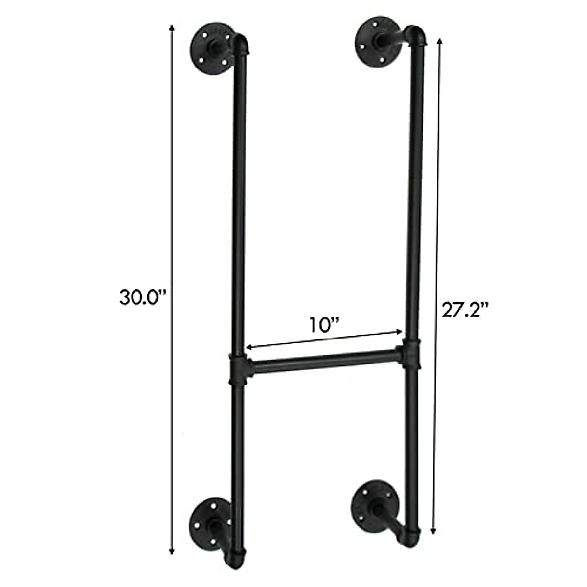 Bathroom Towel Rack, Wall Mounted Industrial Pipe Organizer Holder, Bath Hand Towel Washclothese Storage Holder, RV Camper Organizer Shelf