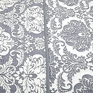 ForPro Premium Poly Cotton Designer Blanket, Ultra-Soft Cotton Blanket for Massage Tables, Beds, Sofas, Antique Gray Quilted Pattern, 60" W x 90" L, 350gsm