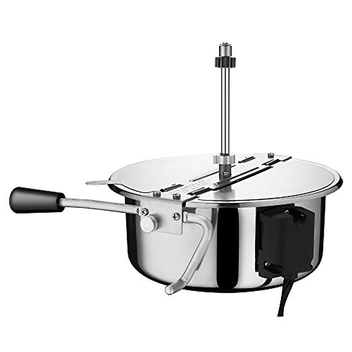 Hot and Fresh Countertop Popcorn Machine – 3 Gallon Popper – 8oz Kettle, Old Maids Drawer, Warming Tray, Scoop by Superior Popcorn Company (Black)