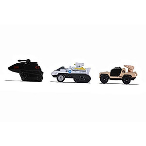 G.I. Joe 1.65" Nano 3-Pack Die-cast Cars, Toys for Kids and Adults