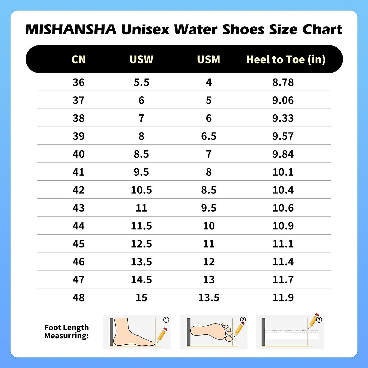 Mishansha Women's Water Shoes Breathable Beach Shoes for Men Barfoot Swim Shoes Quick-Dry Slip-On Aqua Shoe for Kayaking Fishing Diving Surfing Water Sports Carbon Black 11.5 Women/10 Men