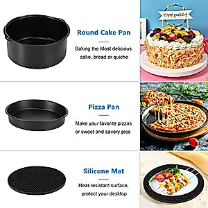 Air Fryer Accessories,14 pcs 8 Inch Air Fryer max xl Accessories,Power xl Air Fryer Accessories 5 QT Accessories Air Fryer 5.8 QT air fryer tools air fryer rack,for All Brands of Fryers (3.7QT-6.8QT)