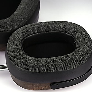 Linsoul BLON B60 50mm Beryllium-Coated Diaphragm HiFi Over-Ear Close-Back Headphone with Wooden Faceplate, Copper Cable, Stainless Leather Headband for Studio Musician Audiophile (BL-B60, Black)