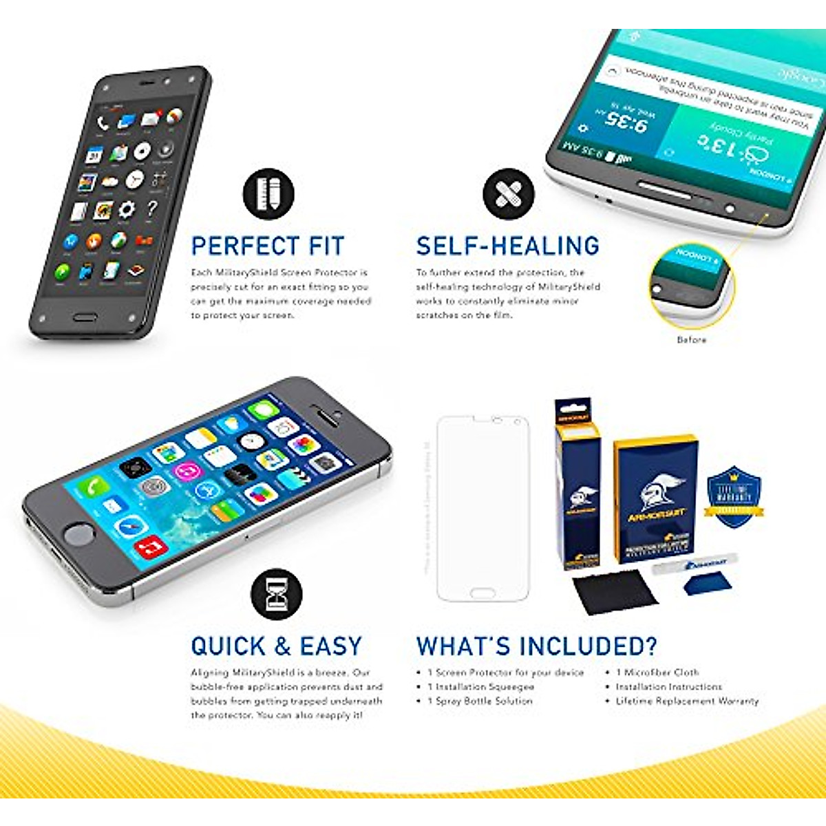 Armor Suit MilitaryShield Screen Protector For Samsung Galaxy Note 10 (6.3 inch Display)(Case Friendly) Anti-Bubble HD Clear Film