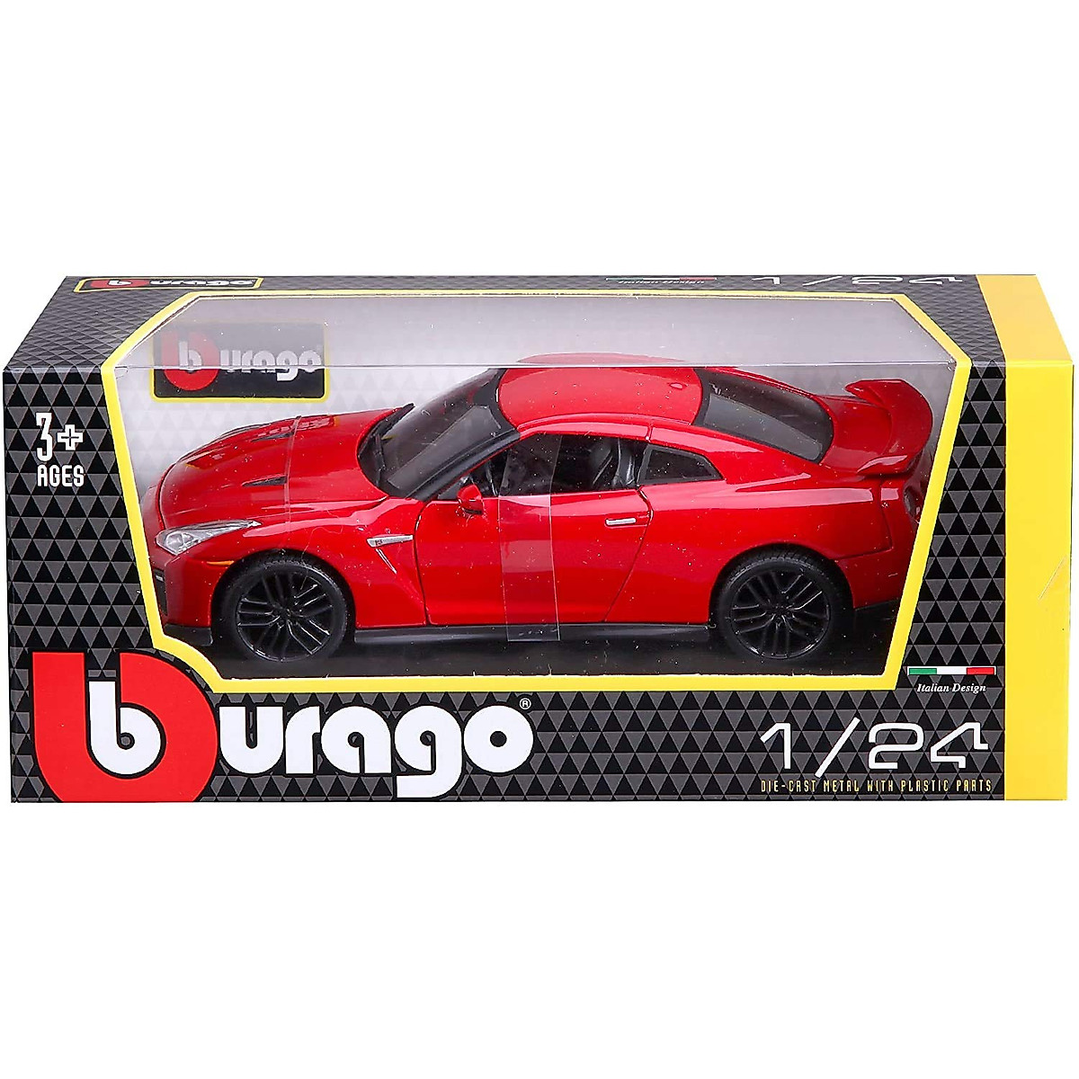 Bburago B18-21082 Nissan GT-R 2017" Diecast Model Kit, 1:24 Scale, Assorted Colors
