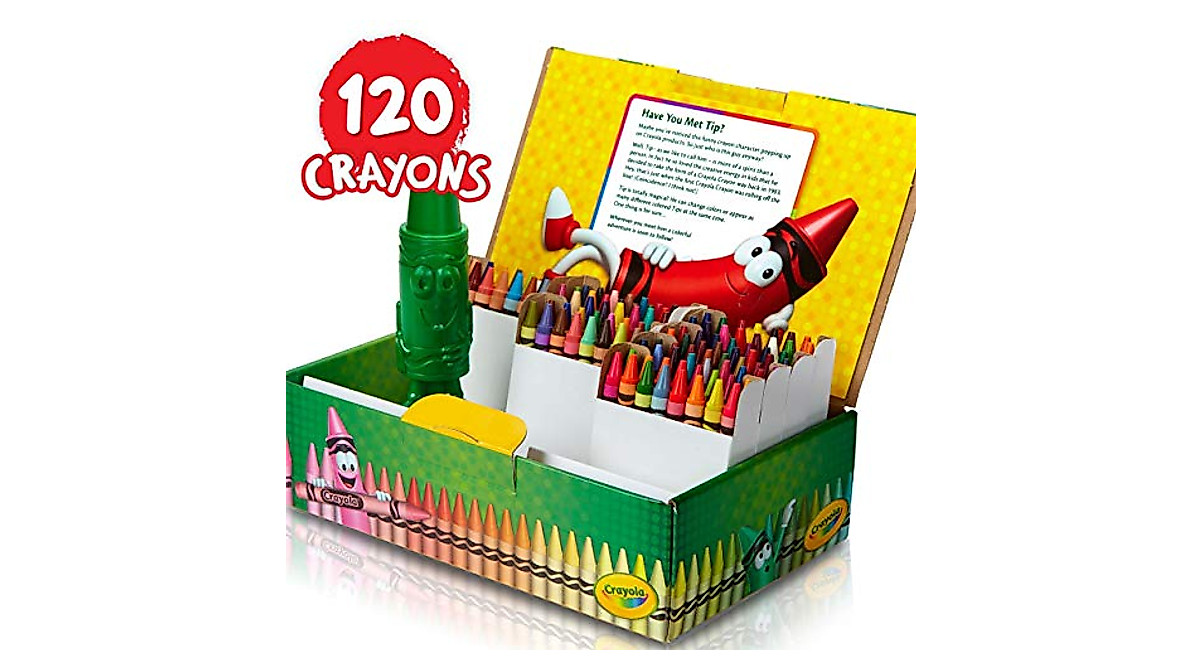 Crayola Crayons 120 Count - Bright Colors for Kids' Art & Crafts