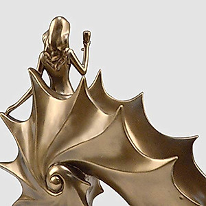 PIBM Stylish Simplicity Retro Cold Cast Copper Art Conch Wine Rack Beauty Style Desktop Porch Bar Restaurant Wine Cabinet Decoration Home Creative Ornaments Bronze Beautiful and Elegant