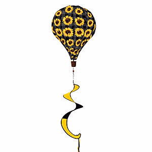 Briarwood Lane Sunflowers Deluxe Hot Air Balloon Windsock Floral Everyday Wind Twister Everyday 54" L