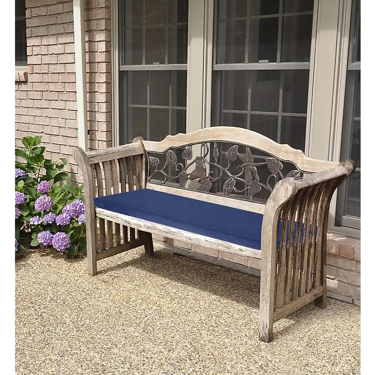 Sigmat Bench Cushion 36 in for Outdoor Furniture Water Resistant and Fade Resistant Patio Settee Long Cushion Black 36x14x2 Inch