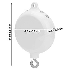 Mobile Bed Bell with 12pcs Sweet Melodies Baby Crib Bed Hanging Musical Bell for Infant Sleeping Electric Music Box