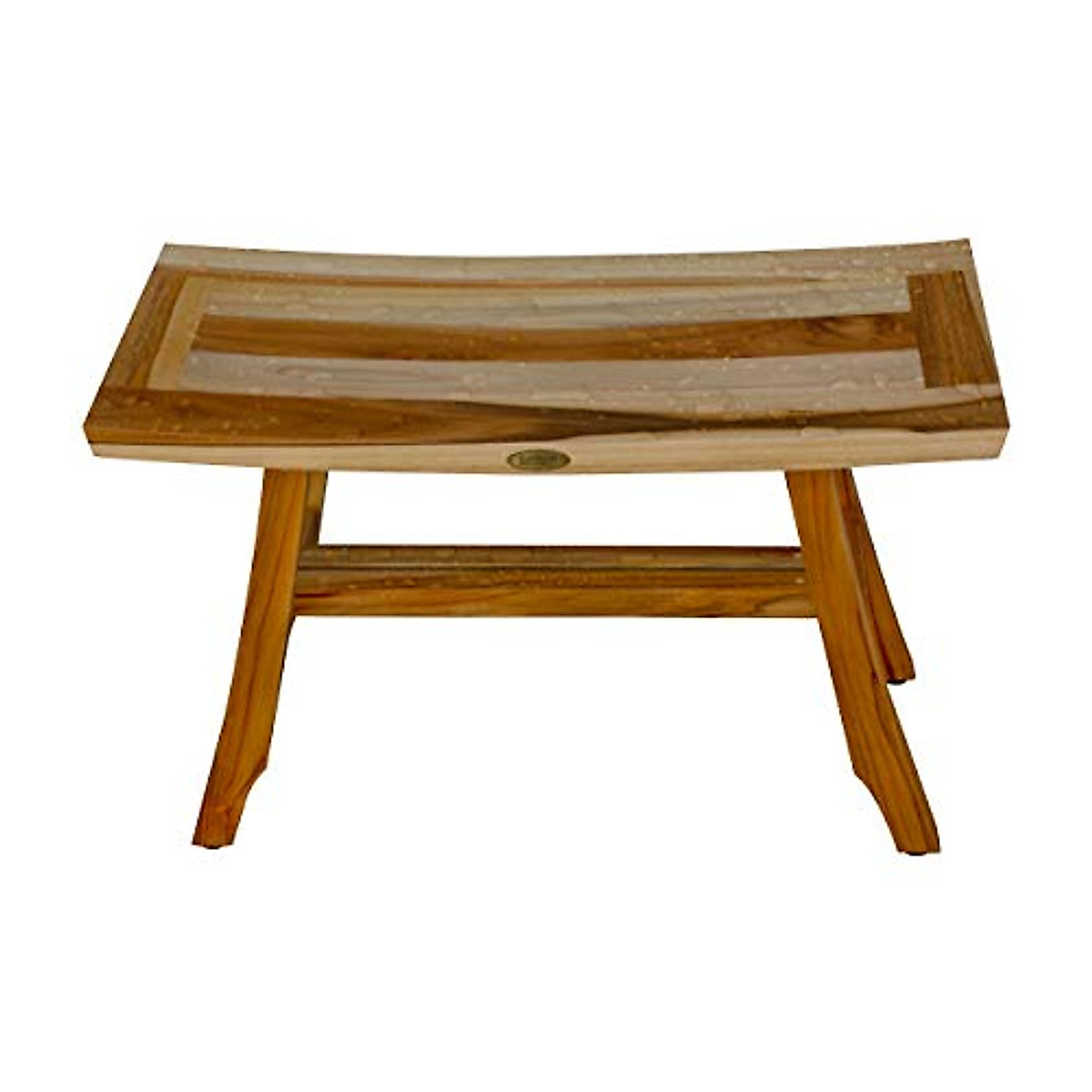 EcoDecors Satori Shower Bench, Natural, 28Lx12Wx18.5T