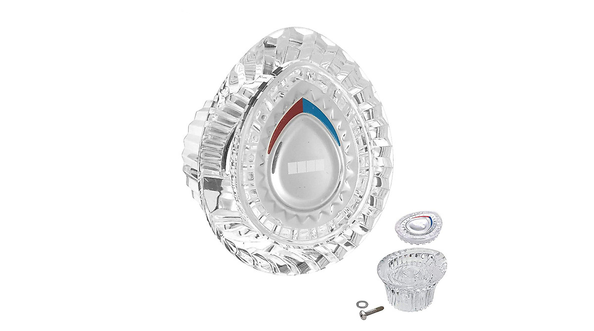 Moen Faucet Replacement Knob – Clear Acrylic, Easy Install