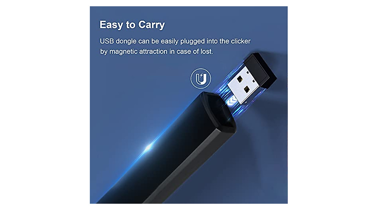 SSPONT Wireless Presentation Clicker for PowerPoint & More