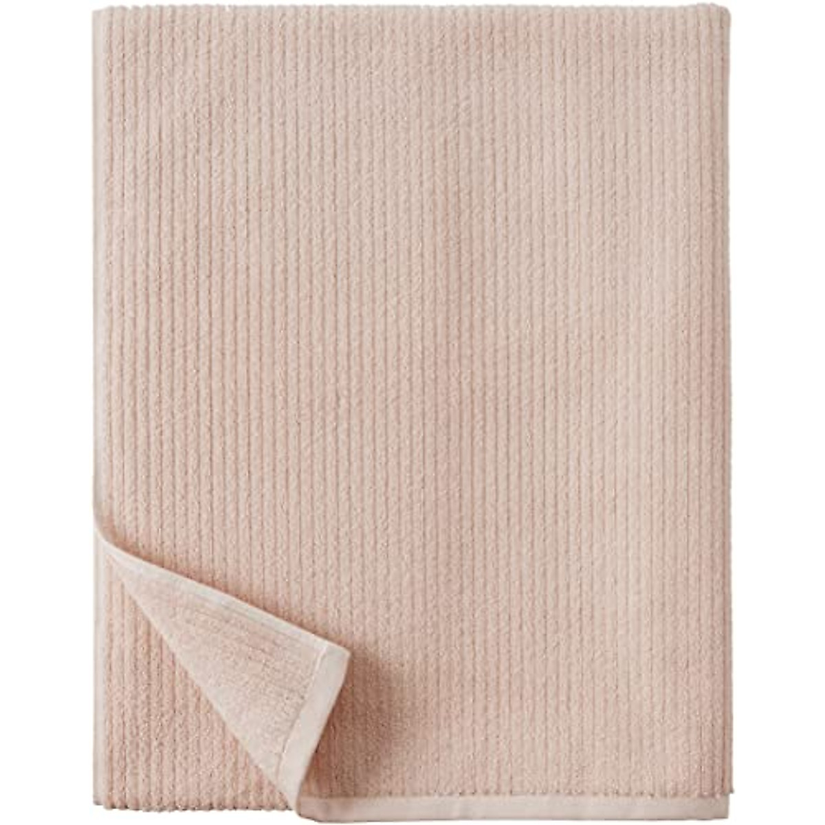 Amazon Aware 100% Organic Cotton Ribbed Bath Towels - 6-Piece Set, Blush