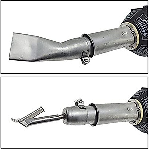 EGK-Tool Plastic Welder Gun Hot Air Plastic Welder Gun Kit Pvc Vinyl + Speed Nozzle Heat Element, 1600W