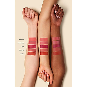 ILIA - Color Haze Multi-Use Matte Pigment | Non-Toxic, Vegan, Cruelty-Free, Nourishing Cream Blush + Lip Color In One (Temptation Soft, 0.23 fl oz | 7 ml)