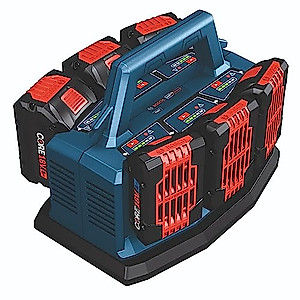 BOSCH GAL18V6-80 18V 6-Bay Fast Battery Charger