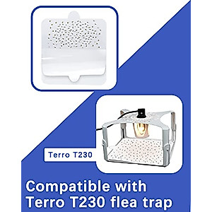 24 PCS Flea Trap Refills Square Glue Boards Compatible with Terro T230 T231 Indoor Flea Trap, 6" Replacement Sticky Pads Fits Square Flea Bed Bug Traps for Inside Your Home