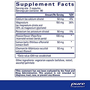 Pure Encapsulations Muscle Cramp/Tension Formula | Hypoallergenic Supplement to Reduce Occasional Muscle Cramps/Tension and Promote Relaxation | 180 Capsules