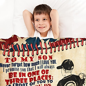 Baseball Gifts, Baseball Gifts for Boys, Baseball Gifts for Men, Baseball Blankets, Christmas Blanket Gifts for Son Birthday Graduation, Son Gifts from Mom 60"x 50" (Baseball Gifts for Boys, 60"x 50")