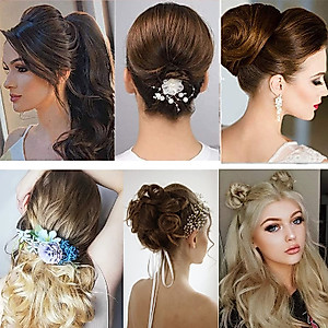 Laicky Bobby Pins, 200Count Brown Hair Pins Hairpins with Box for Women Lady Girls Kids Hair Pin Invisible Wave Hairgrip Barrette Hairclip Bulk Hair Accessories (Brown,2.2 Inch)