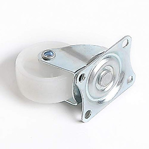 HOWDIA 1" Small Caster Wheels Swivel Casters Trolley Wheels for Furniture Project Cart, Industrial Casters Single Wheel with Rubber Base Ball Bearing Heavy Duty(12 Pack)