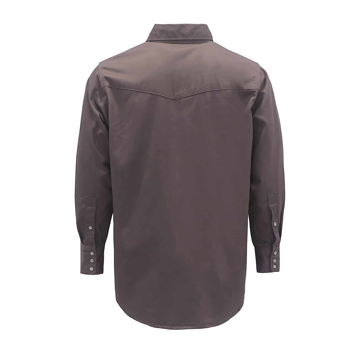 Titicaca FR Shirt for Men Pearl Snaps Flame Resistant 100% C 7.5oz Gray Welding Shirt