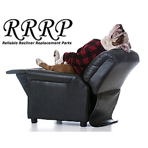 Reliable Recliner Replacement Parts HANDLE COMES WITH CABLE HOOK Sturdy Large Oval Black Solid Aluminum Metal Pull Recliner Handle 4-3/8" by 2-5/8" fits Ashley and Other Manufacturer Brands.