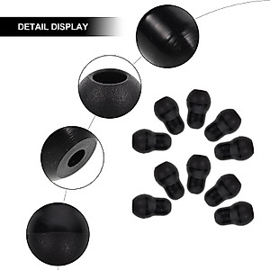Black Stethoscope Ear Tips Stethoscope Replacement Earpiece Soft Stethoscope Ear End Stethoscope Earbuds for Hospital Clinic Doctor 10pcs