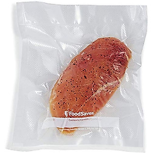 Food Saver Vacuum Seal Rolls and Vacuum Sealer Bags, Value Combo Rolls & Precut Bags, 46pcs (8 in x 10 in) Heat Seal Pre-Cut Bag, 3pcs (11 in x 16ft) Heat Seal Rolls, 2pcs (8 in x 20ft) Heat Seal Rolls