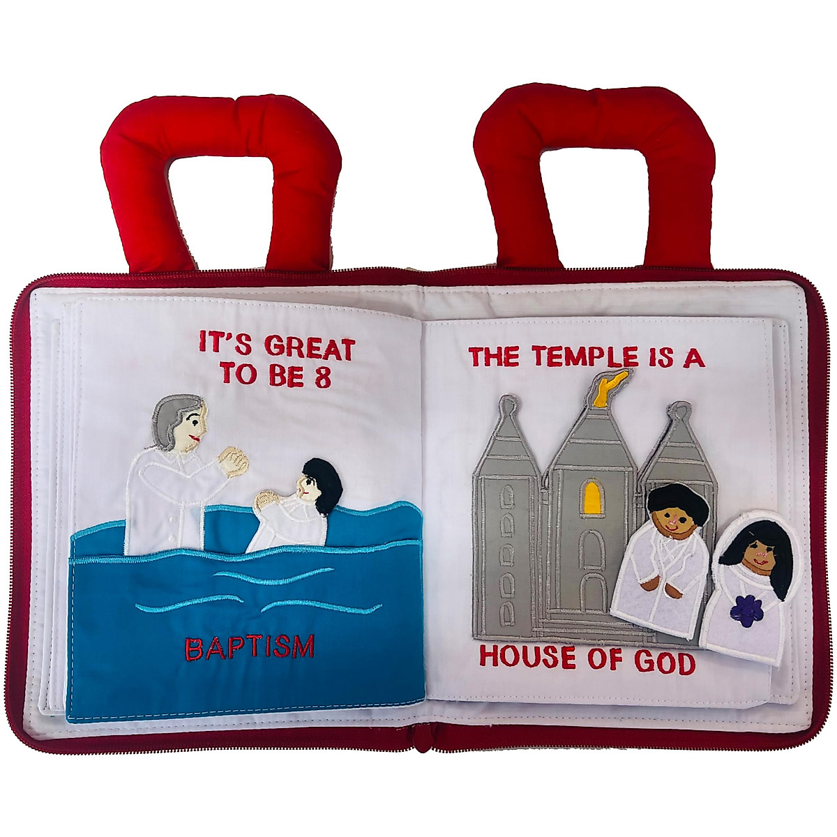 Interactive LDS Quiet Book - My Church of Jesus Christ Quiet Book by My Growing Season | Religious and Educational Soft Busy Sacrament Book for Kids | Engaging Learning Tool for Young Children